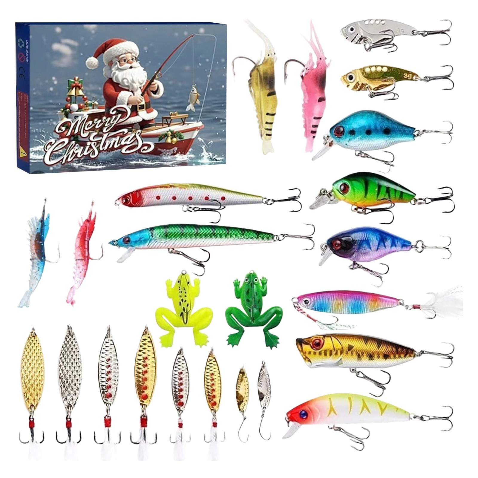 POCHER Fishing Lures Kit Fishing Tackle Box 2024 Fishing Gear Gift for ...