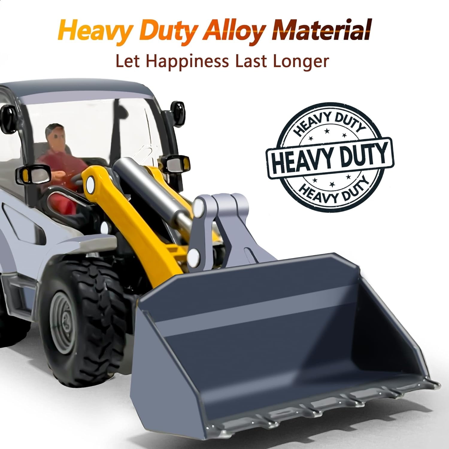 POCO DIVO Diecast 1/50 Wheel Loader, Metal Compact Dozer, Heavy Duty ...