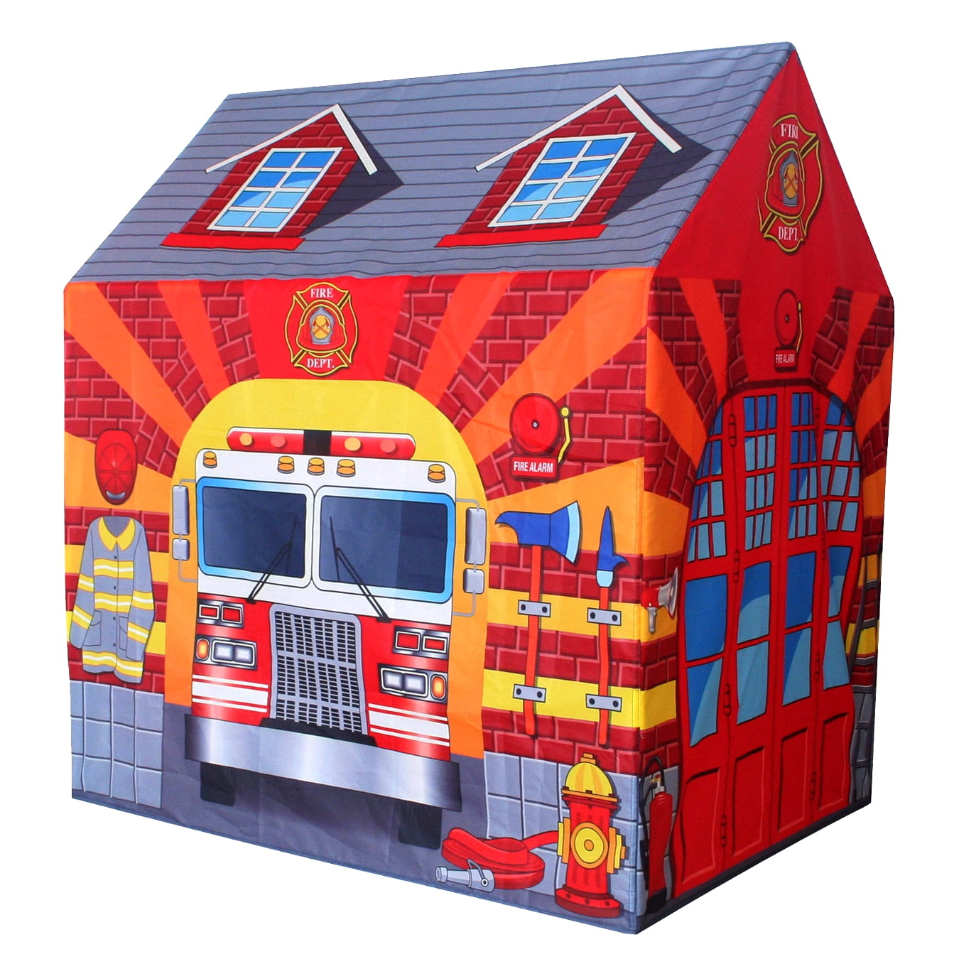 POCO DIVO Fire Station Play Tent Kids Pretend Playhouse - Walmart.com