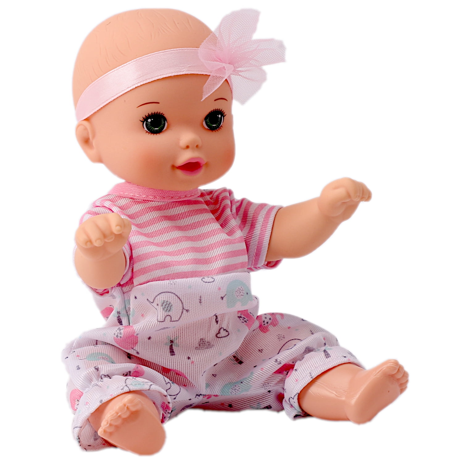 POCO DIVO Pink Headband Sweetie Cherub, 8-inch Toddler Girl Doll, Cute ...