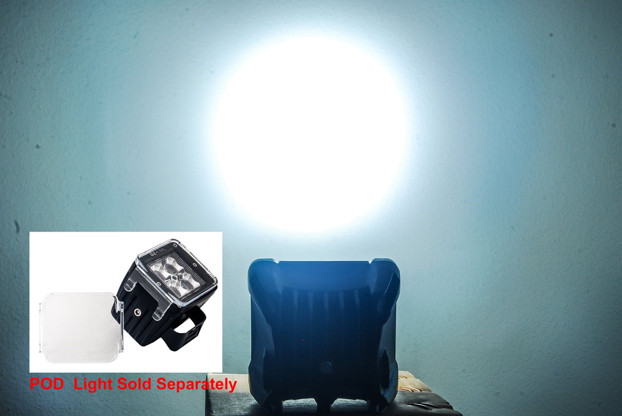 POD Light Cover 3" Clear Spot Lens OZ-USA® for Cube fog lights Off road ...