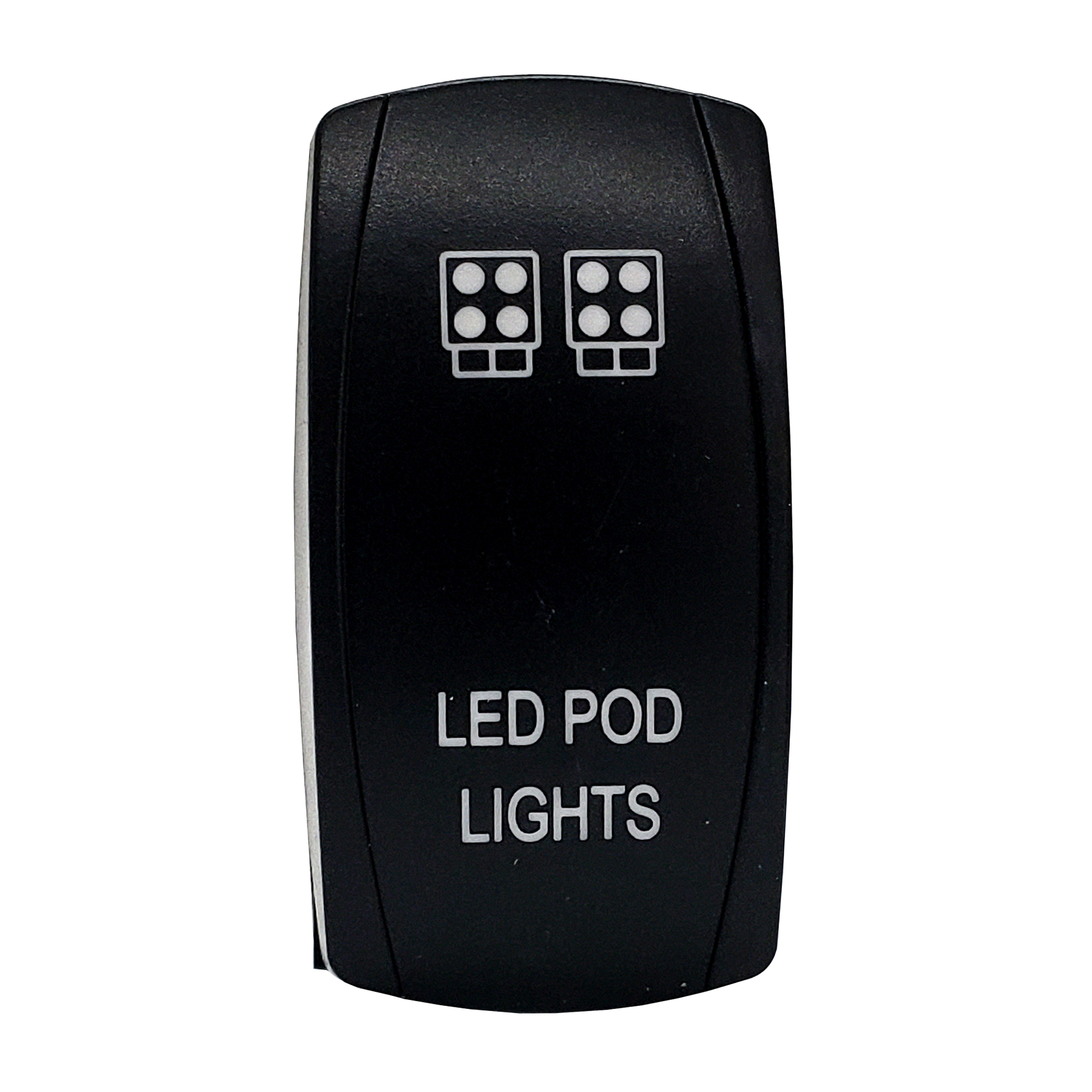 POD Lights OZ-USA On/Off Rocker Switch 5-Pin SPST Laser-Etch Blue LED ...