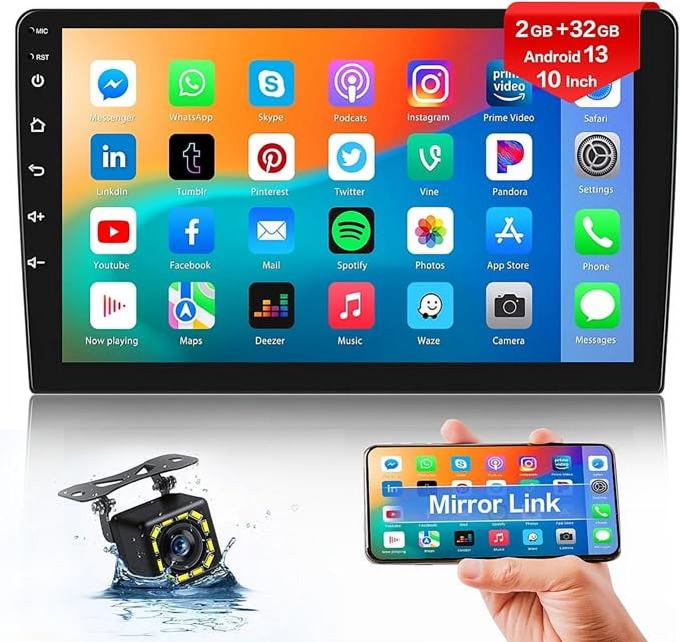 Double din stereo with gps and backup camera store