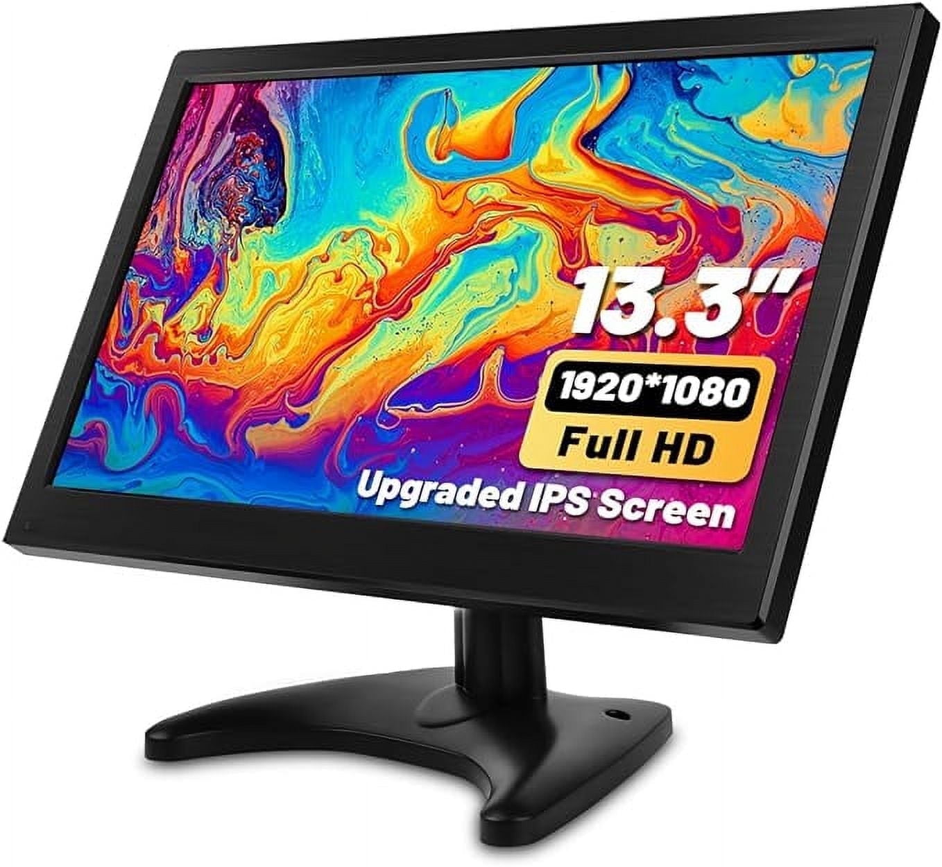 Podofo 13.3'' Security Monitor Screen 1920 x 1080P HDMI VGA BNC AV ...