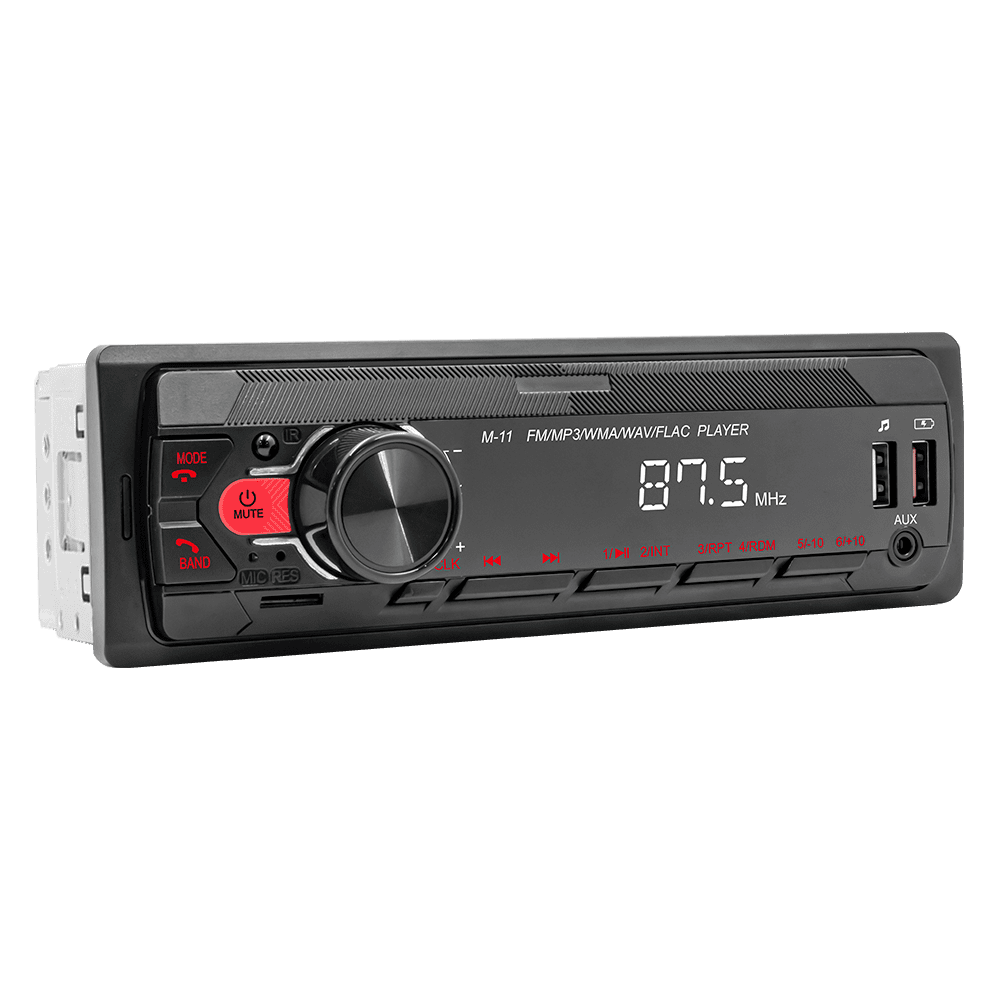PODOFO Auto Car Radio Stereo 1 DIN 12V MP3 Player Bluetooth USB SD AUX IN Music FM