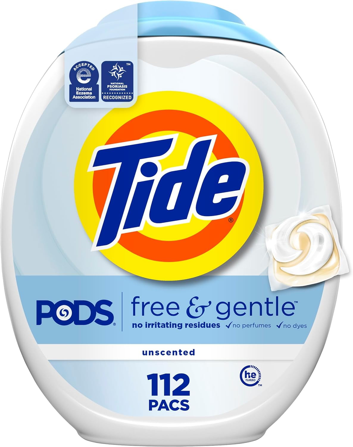 PODS Free & Gentle Laundry Detergent Soap Pacs, 112 Count, PODS Laundry ...