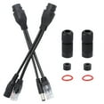 POE Adapter Cable NonStandard Waterproof Injector Splitter DC12V(Black ...
