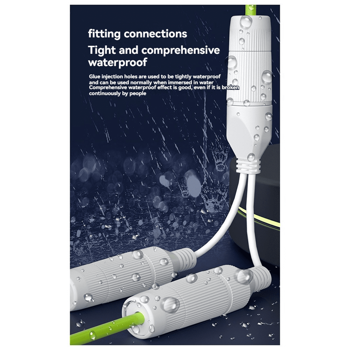 POE Splitter 2-in-1 Cable Connector Three-Way Connector for Security ...