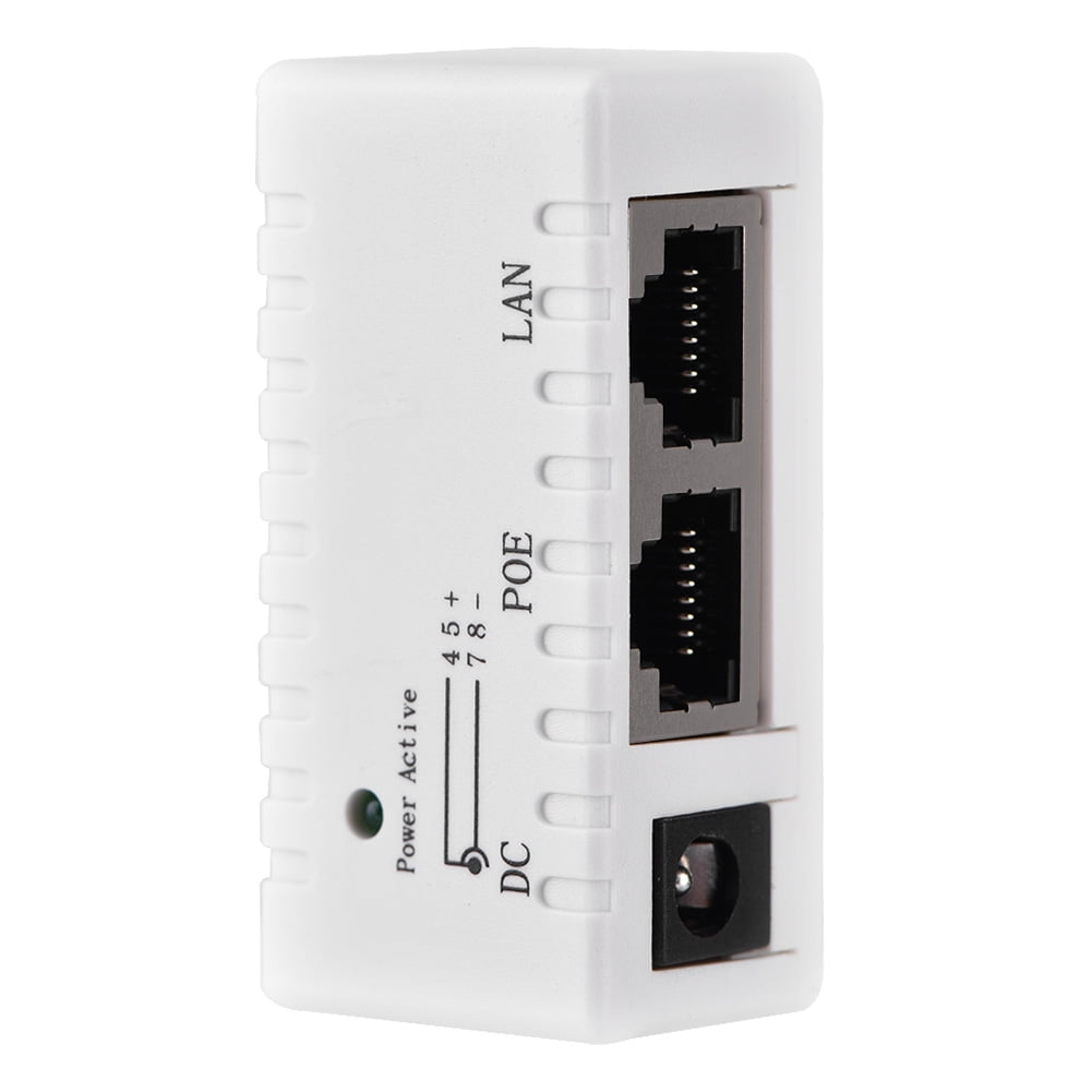 POE Splitter Power Over Ethernet Injector Adapter For LAN Network White ...