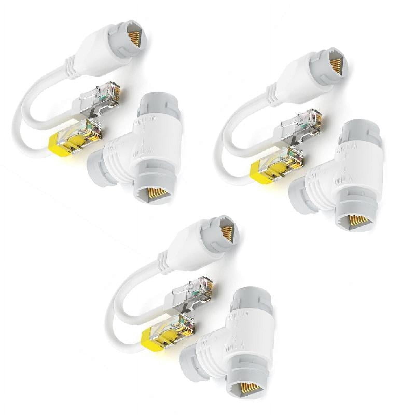 POE Splitter RJ45 Connectors,Power Over Ethernet for Two Devices Using ...