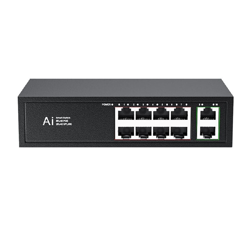 POE Switch 100Mbps Ethernet Switch POE Splitter IEEE 802.3af/At for IP ...