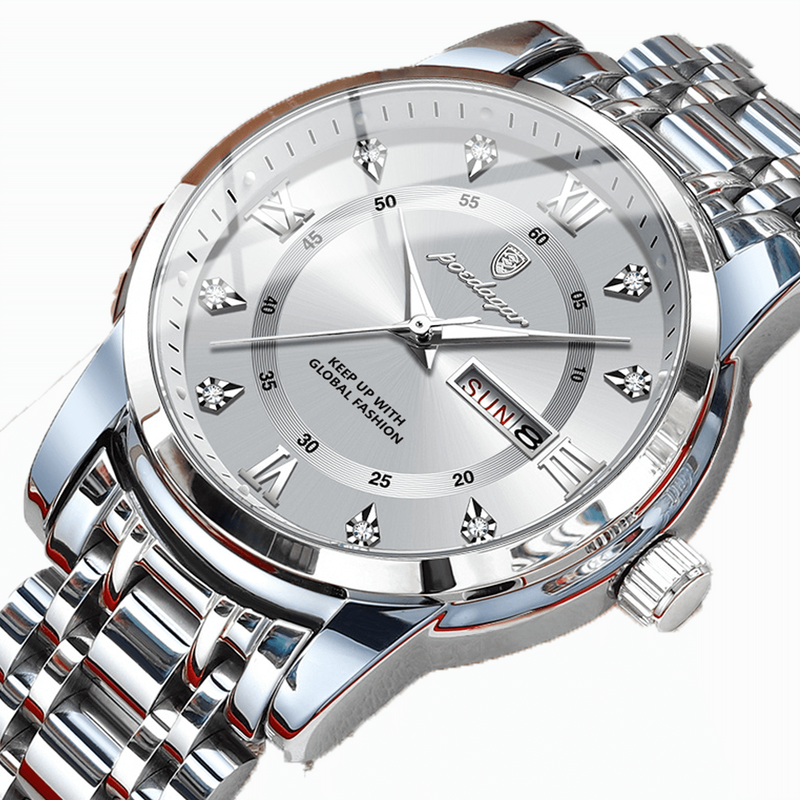 POEDAGAR Luminous Automatic Calendar Quartz Watch - Walmart.com