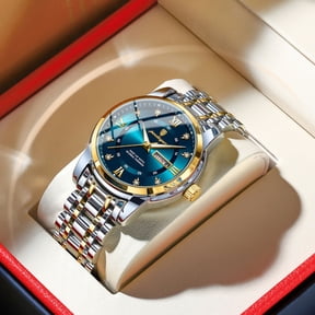 POEDAGAR Men's Luxury Quartz Watch - Waterproof 30M Luminous Diamond ...