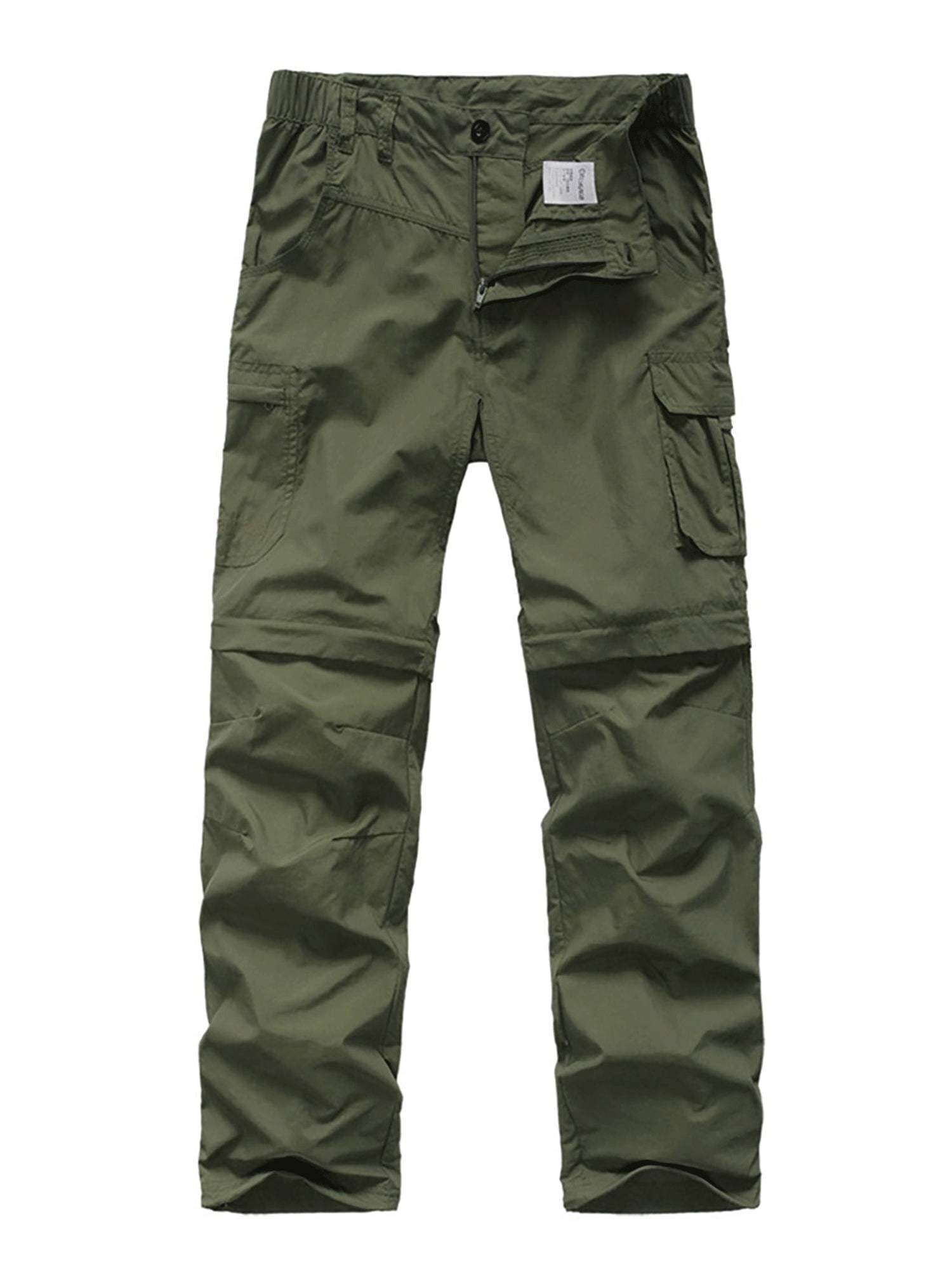POENTAB Boy's Quick Dry Waterproof Cargo Pants, UPF 50+, Convertible ...