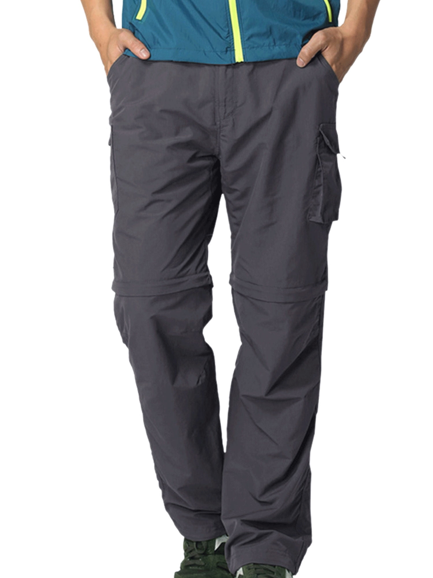 POENTAB Cargo Pants for Men Convertible Zip-Off to Short Hiking Work ...