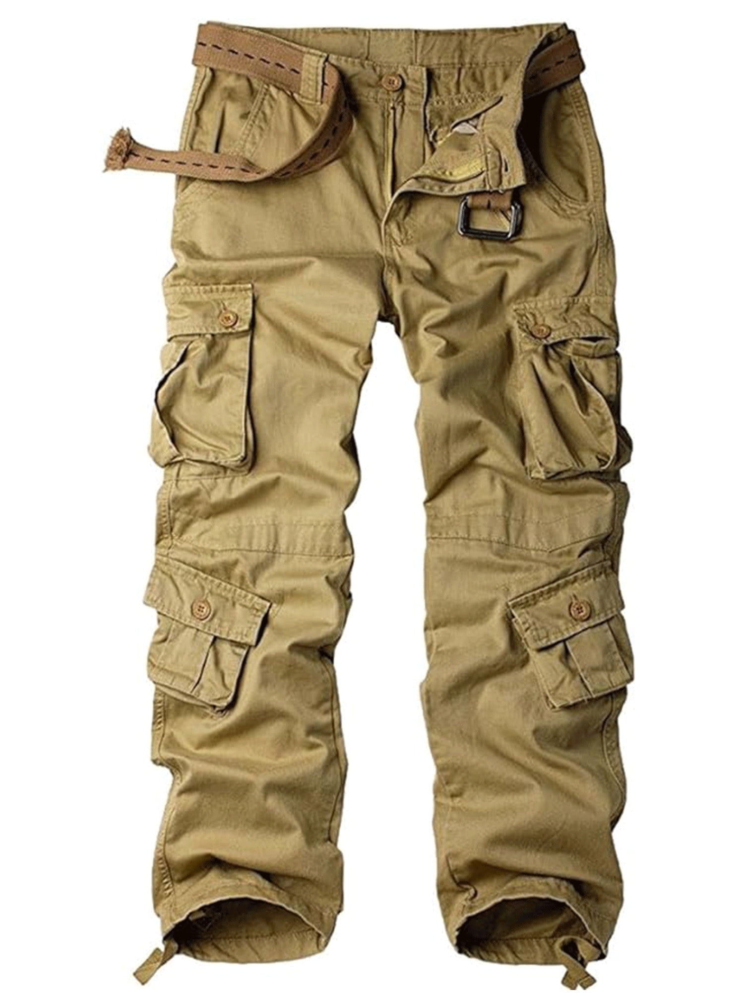 POENTAB Mens Work Pants Construction Rip Stop Cargo Workwear Pant ...
