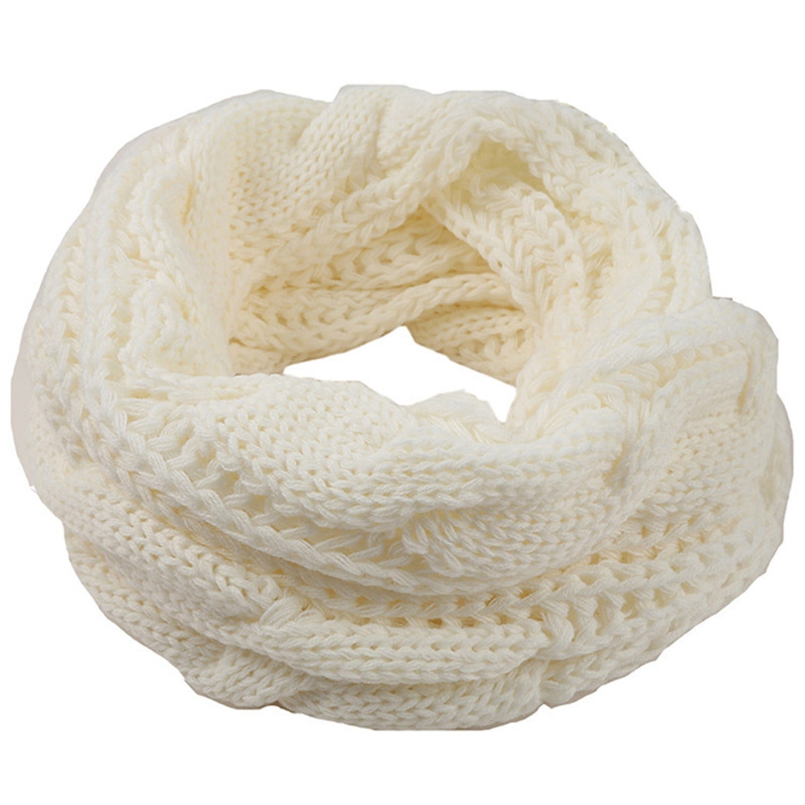 POETANCE On Womens Winter Scarf Scarf Loop Padded Scarf Bib Woolen ...