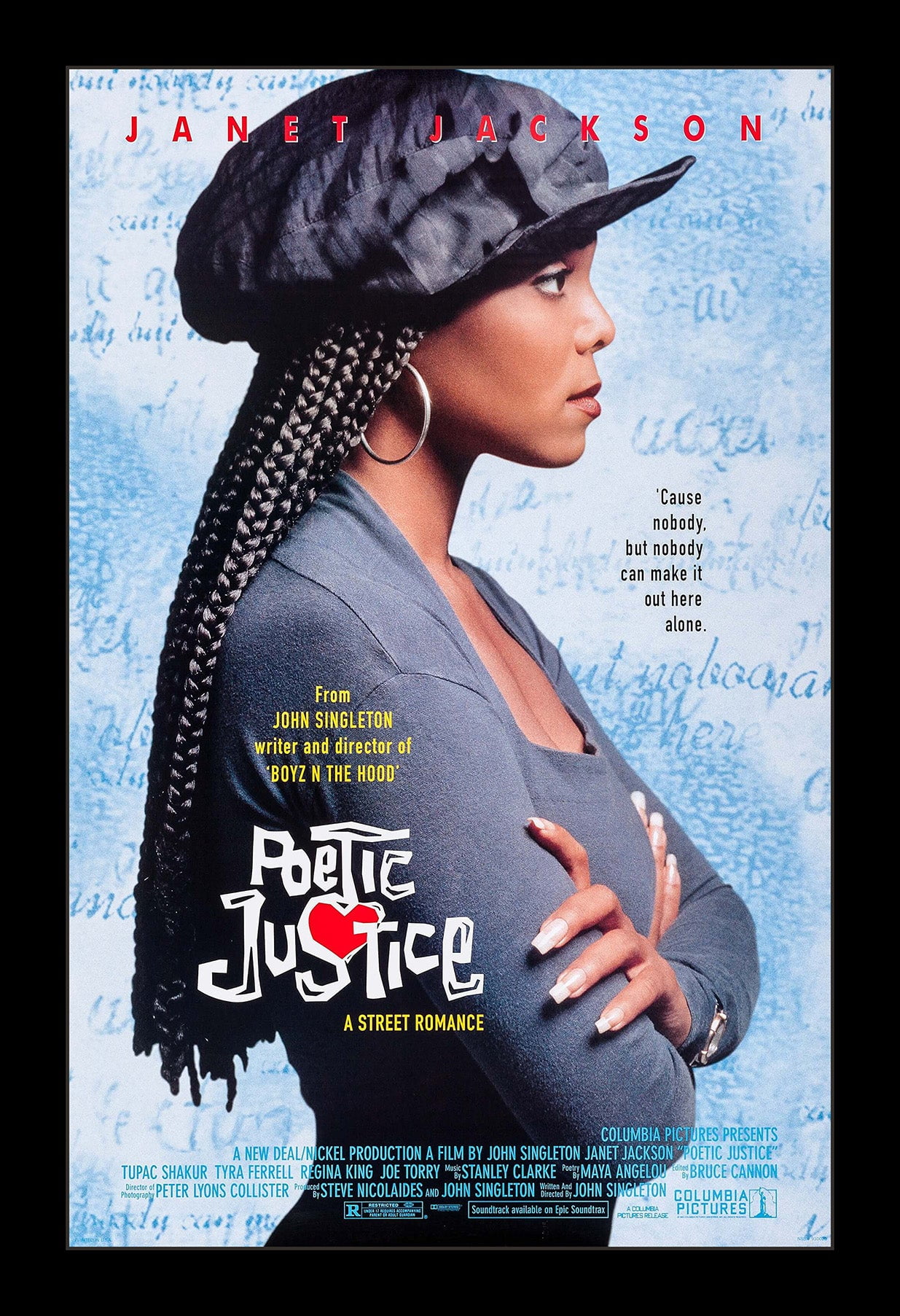 POETIC JUSTICE - 11x17 Framed Movie Poster - Walmart.com