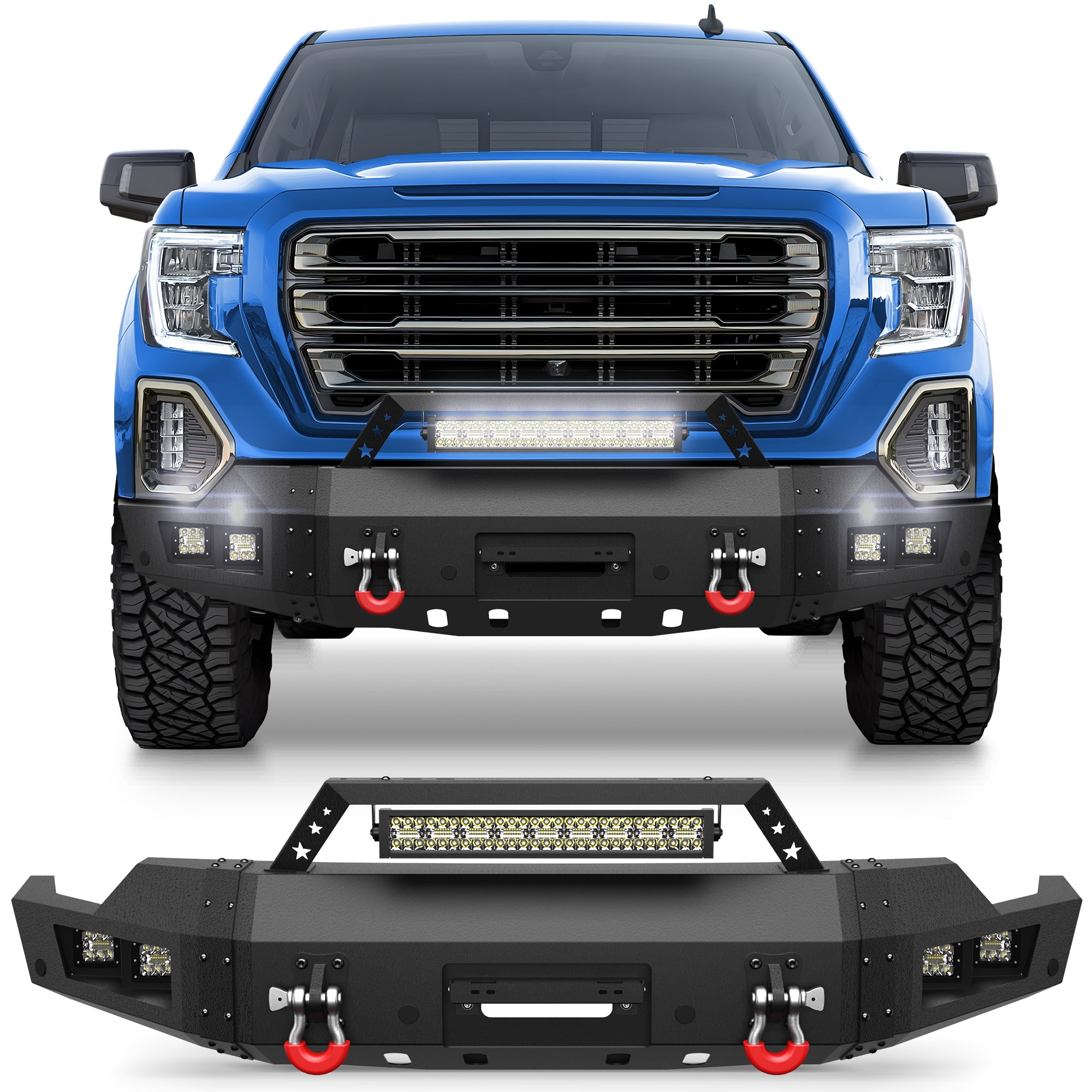 POFENZE Front Bumper for 2019-2022 GMC Sierra 1500 - Walmart.com