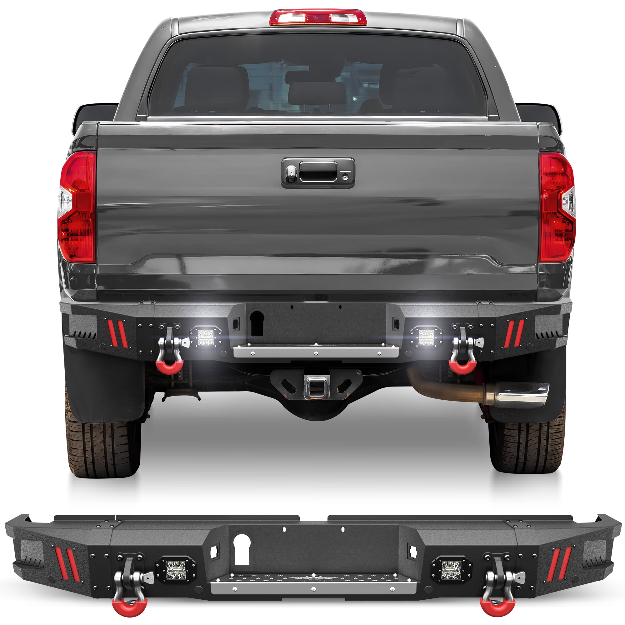 POFENZE Front Bumper for Toyota Tundra 2014-2021 Pickup Truck Steel ...