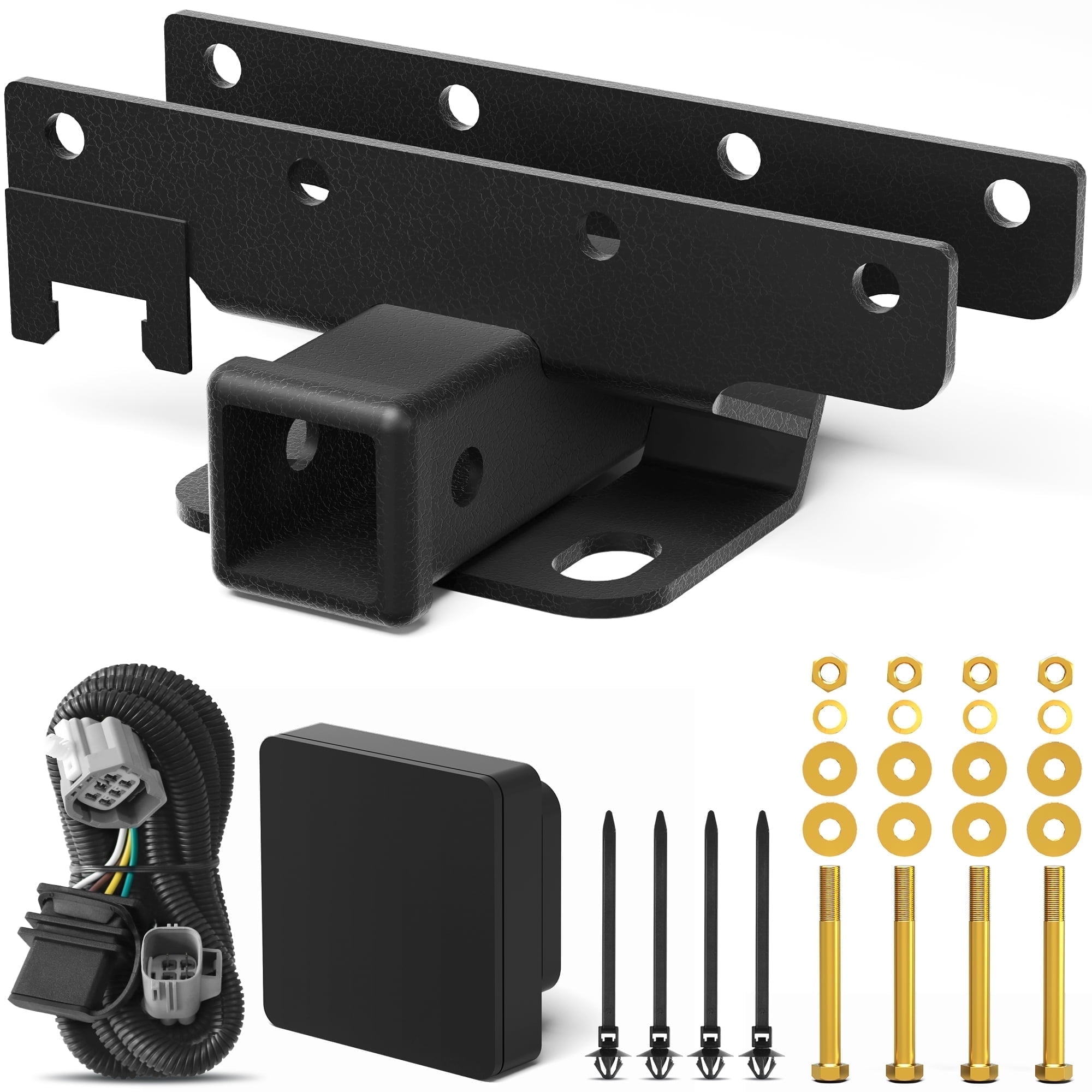 POFENZE Jeep JK Trailer Hitch for 2007-2018 Jeep Wrangler JK Tow Hitch ...