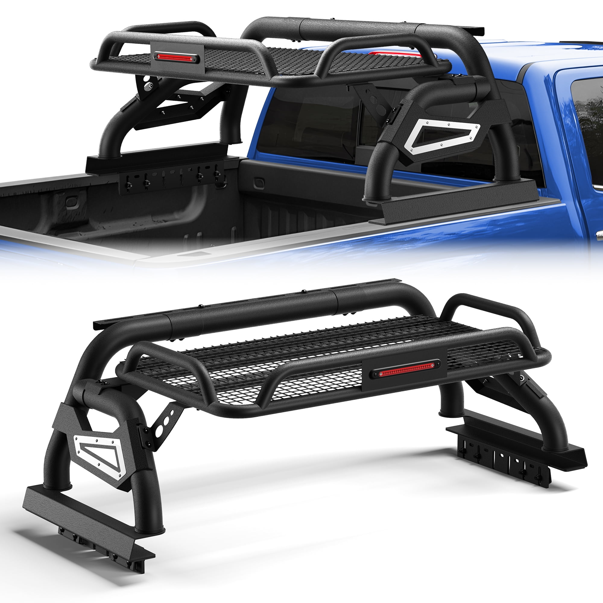 POFENZE Roll Bar for Full Size Pickup Truck Bed Bar with Cargo Carrier ...