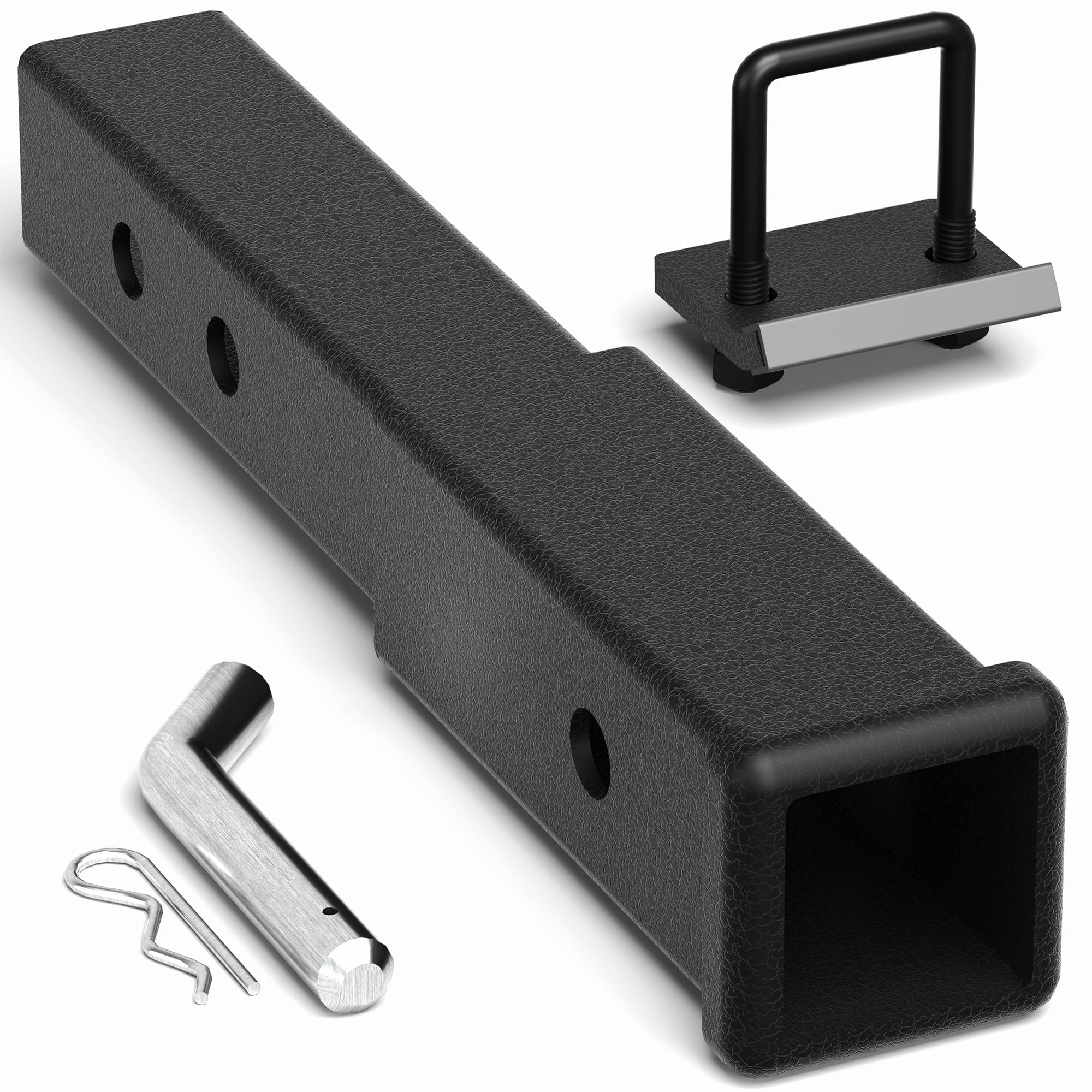 POFENZE Trailer Hitch Extender for 2 inch Receiver Adujustble 7.3"-9.3 ...