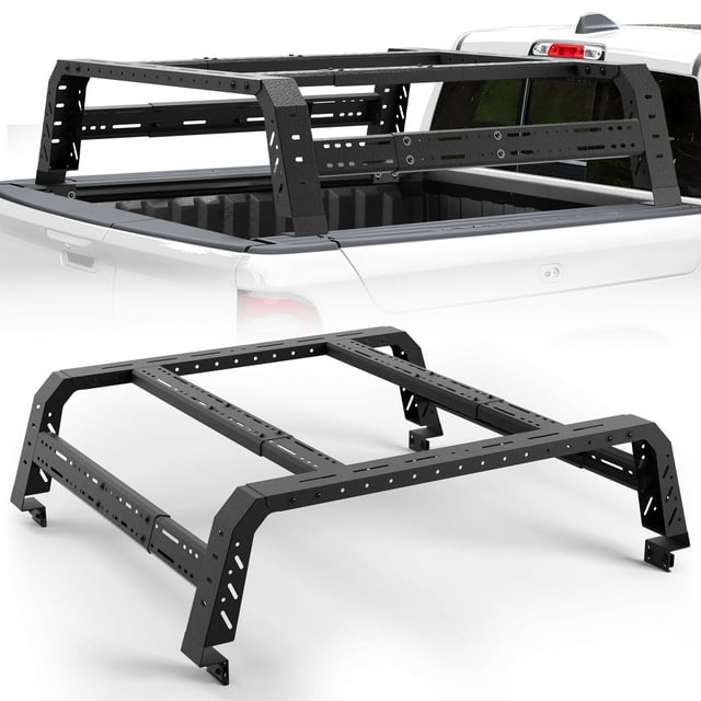POFENZE Truck Bed Rack for Mid/Full Size Adjustable 49.2"-70.8" Length ...