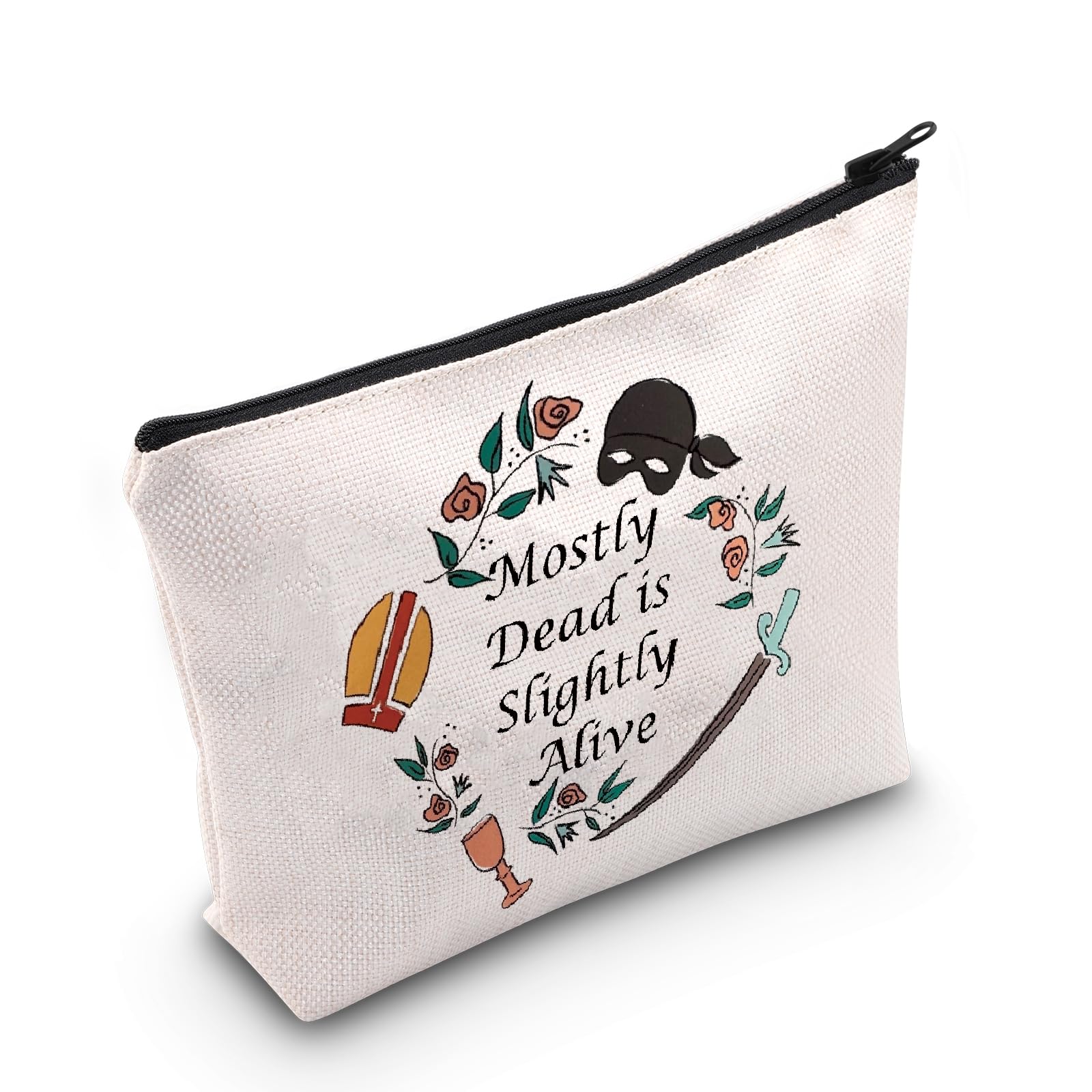 POFULL Movie Inspired Gift Mostly Dead is Slightly Alive Cosmetic Bag ...