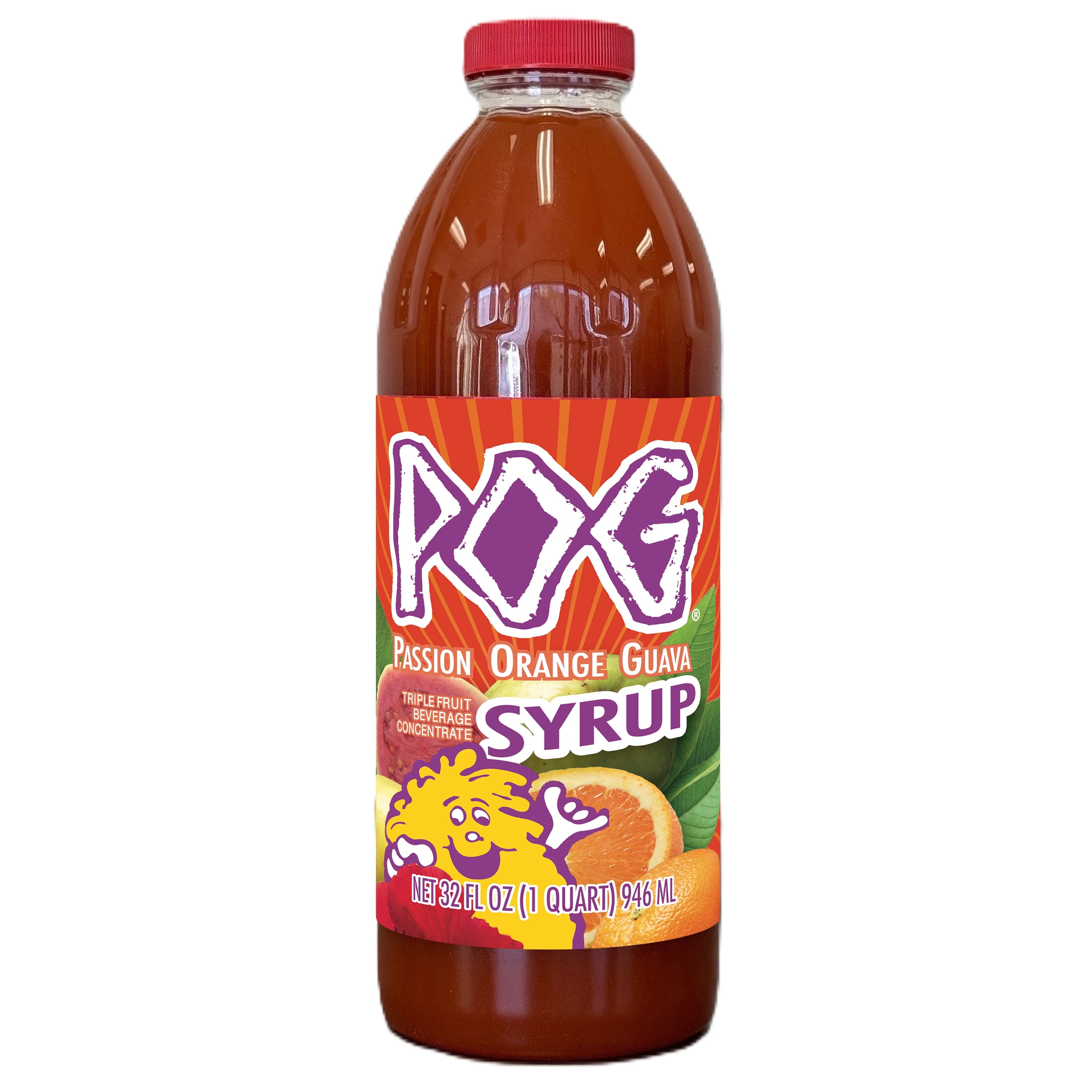 Aloha Gluten-Free POG Passion Orange Guava Syrup, Bottle, 32 fl oz ...