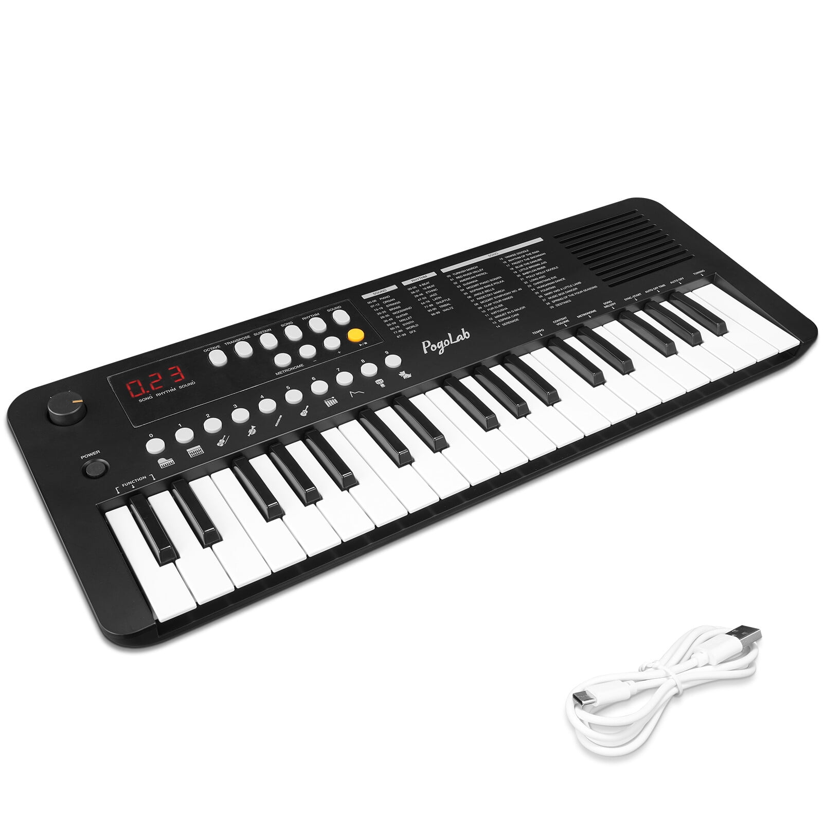 POGOLAB 37 Keys Piano Keyboard Mini Digital Music Keyboard Transpose ...