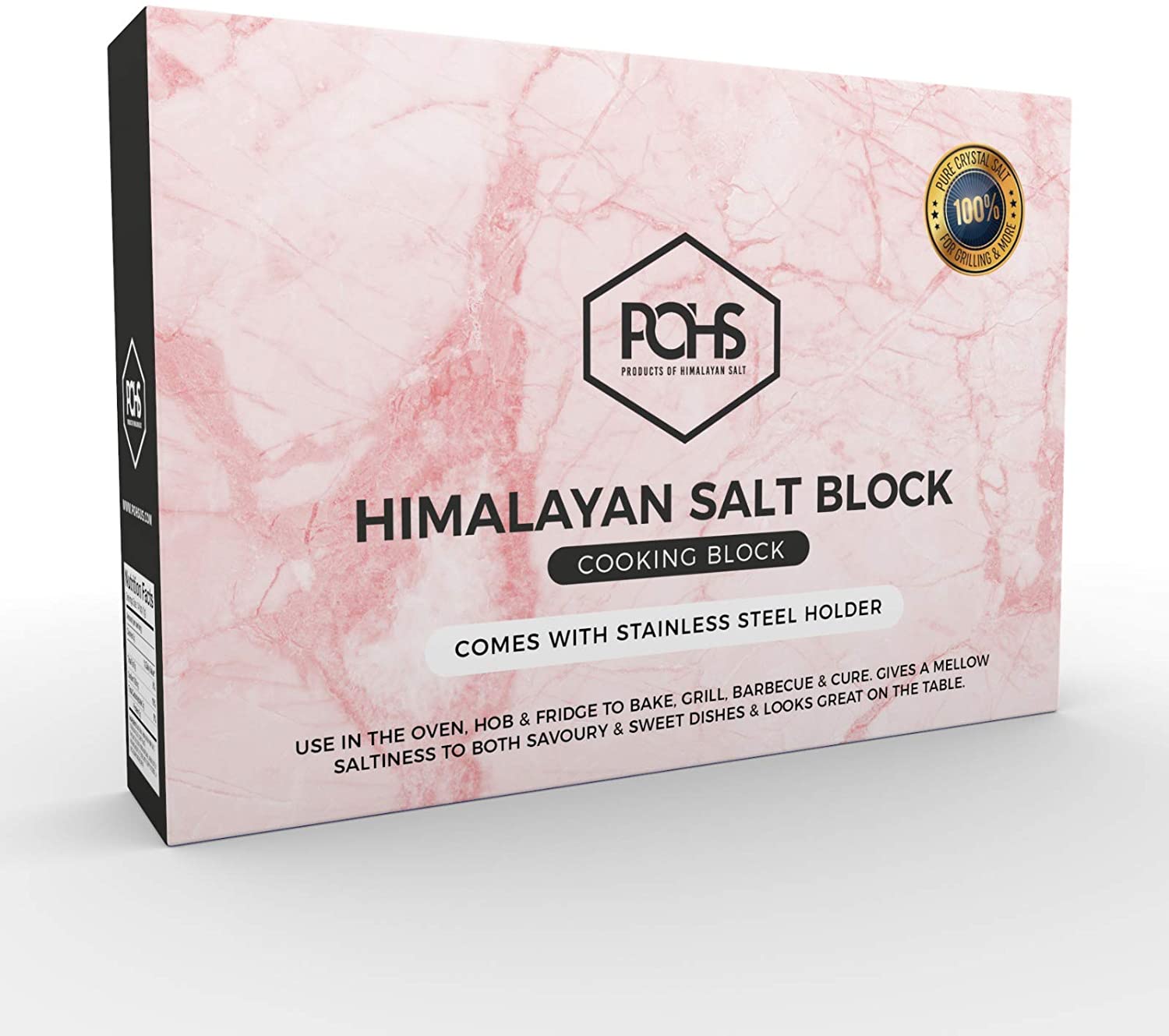 Zenware 12" x 8" x 2" Natural Himalayan Block Cooking Salt Plate ...