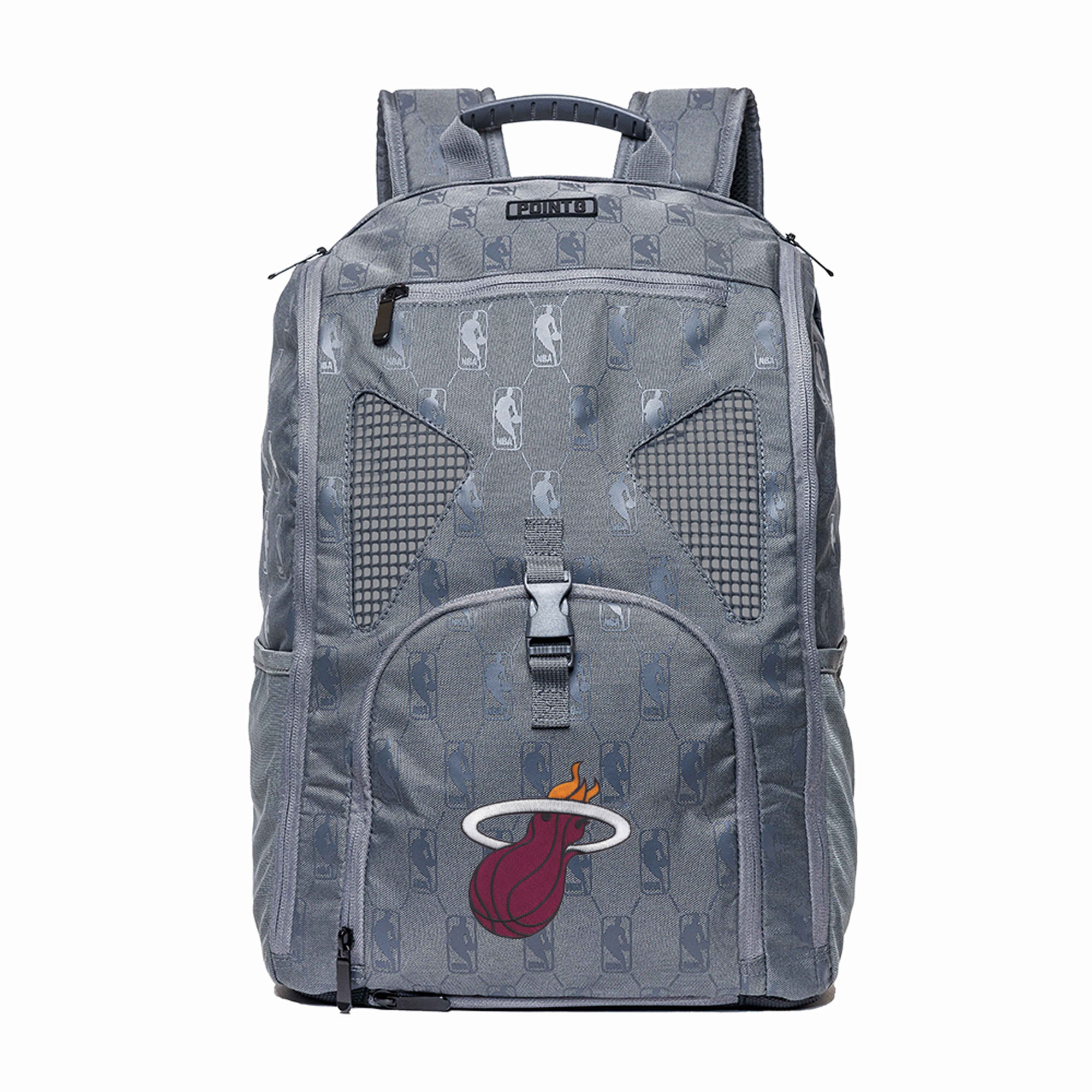 POINT3 Gray Miami Heat Road Trip Tech Backpack - Walmart.com