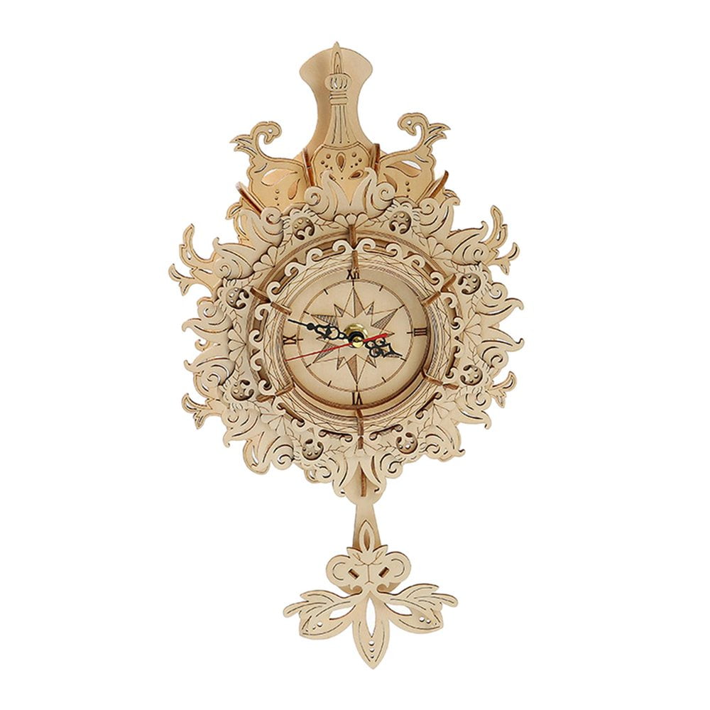 POINTERTECK 3D Wooden Pendulum Clock Models for Adults Build Making ...