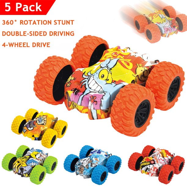 POINTERTECK 5 Pack Toy Car,Pull Back Car Friction Powered Vehicle ...