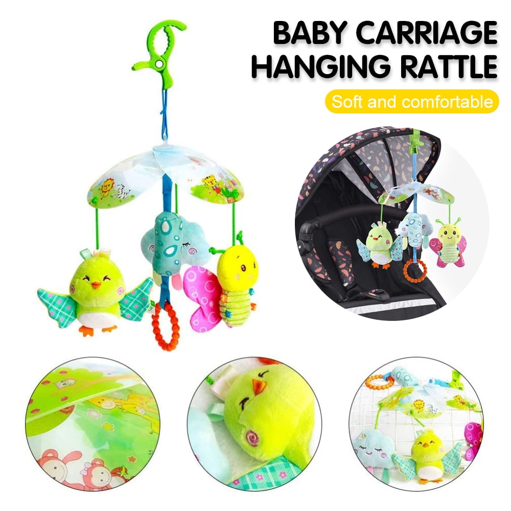POINTERTECK Baby Hanging Rattles Toys,Newborn Crib Toys Car Seat ...