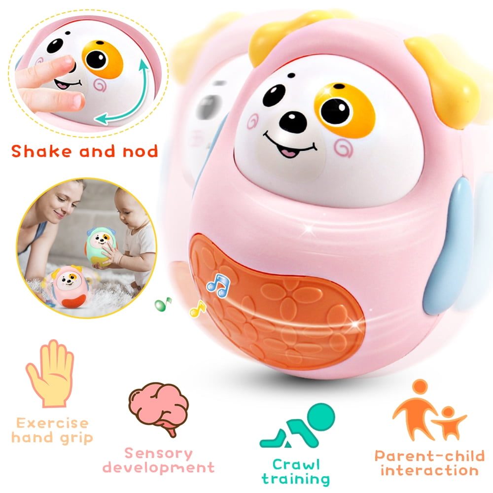 POINTERTECK Baby Toys, Roly Poly Toys for 3-12 Month Babies Developmental Tumblers for 1 2 3 ...