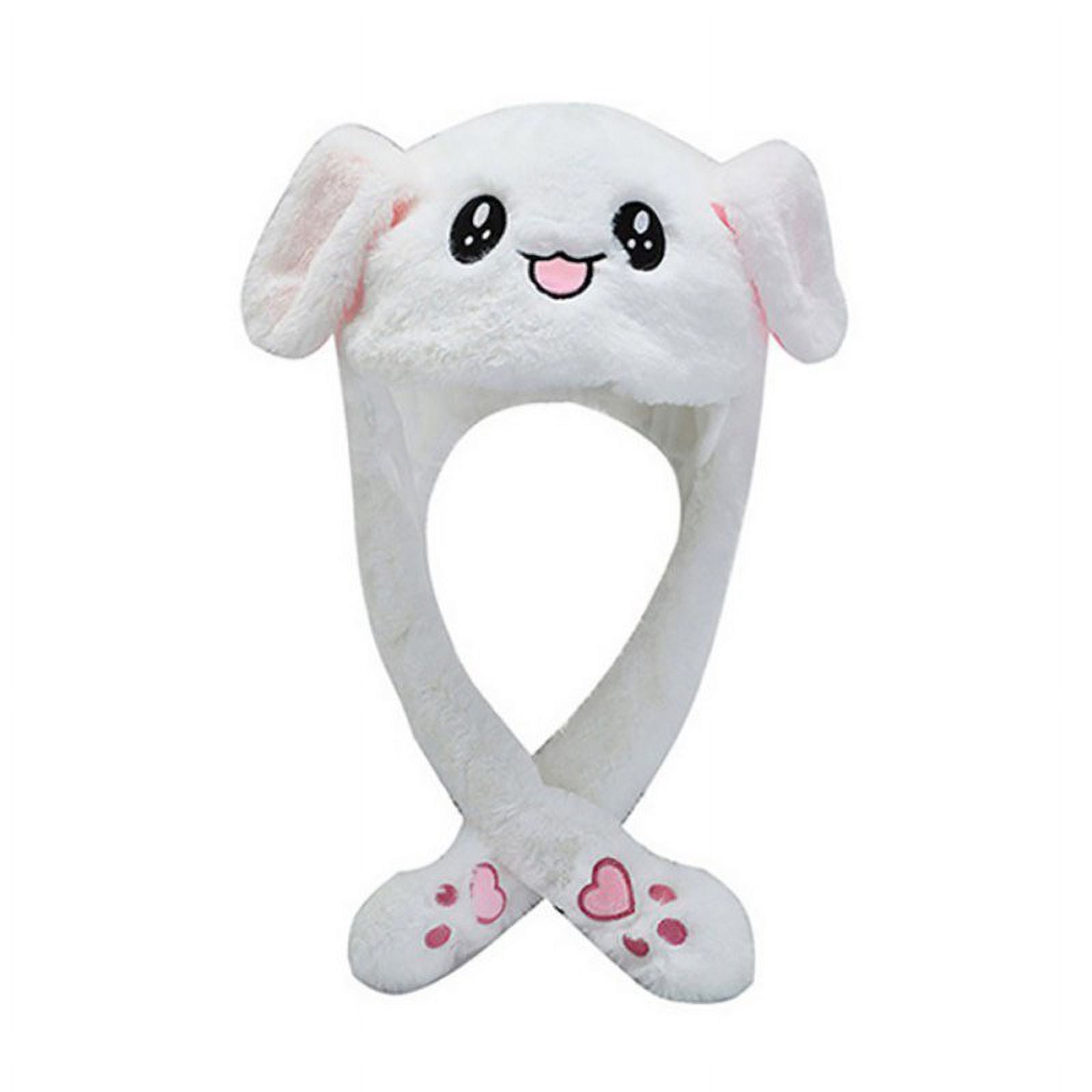 POINTERTECK Bunny Hat Rabbit hat Ear Moving Plush Animal Hats Rabbit ...