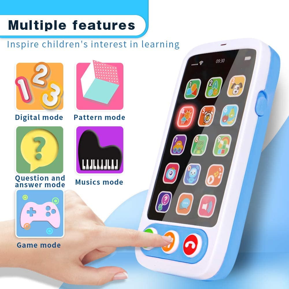 POINTERTECK Touch and Swipe Baby Phone, Learning Remote and Phone Toys ...