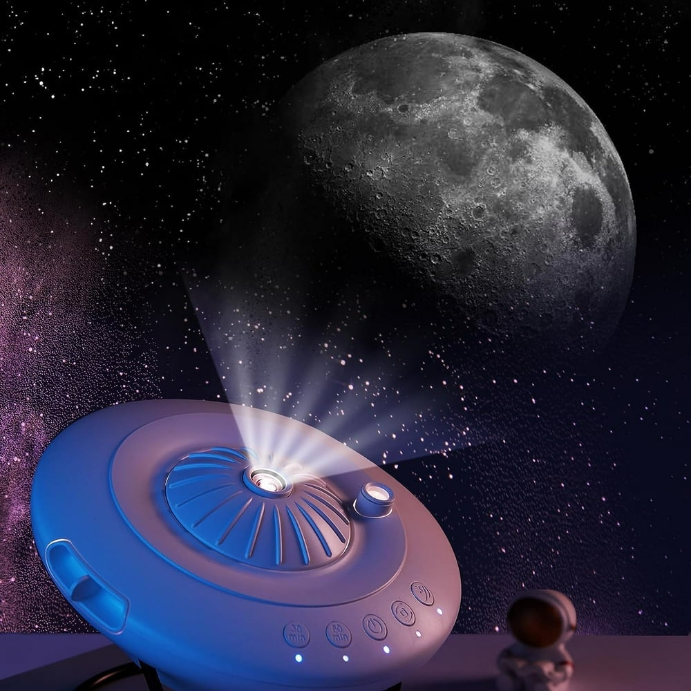 POINTERTECK Upgraded Galaxy Projector Night Light Realistic Star ...
