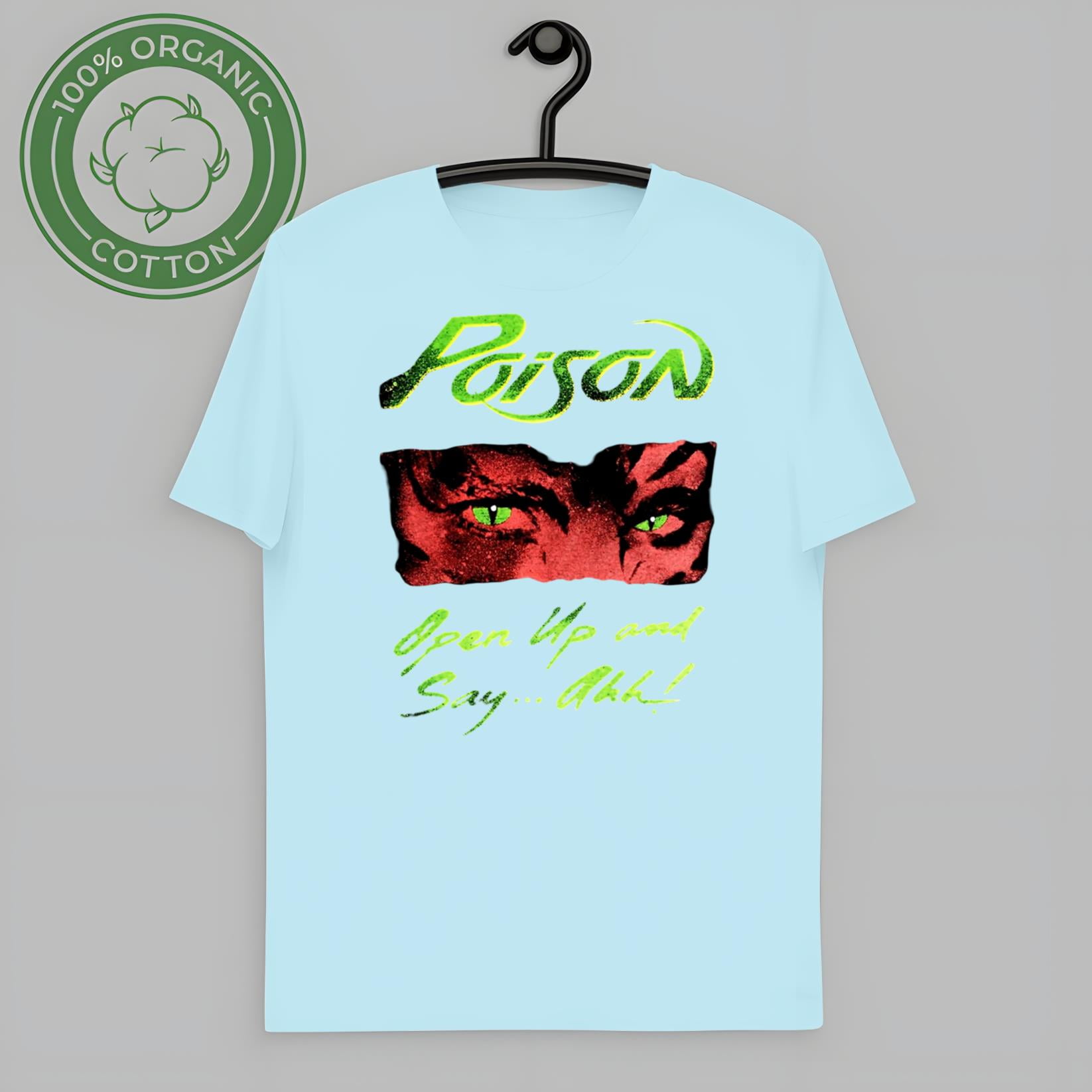 POISON 80s Retro T-Shirt 2 Sided Open Up World Tour Heavy Metal Band ...