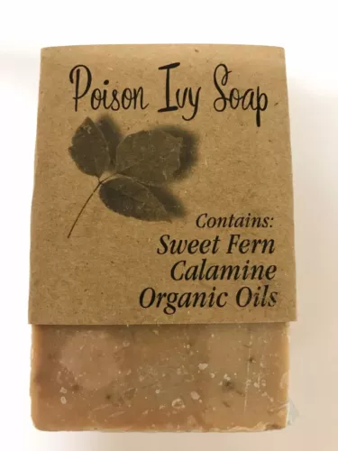 POISON IVY SOAP sweet fern calamine organic coconut palm sunflower ...