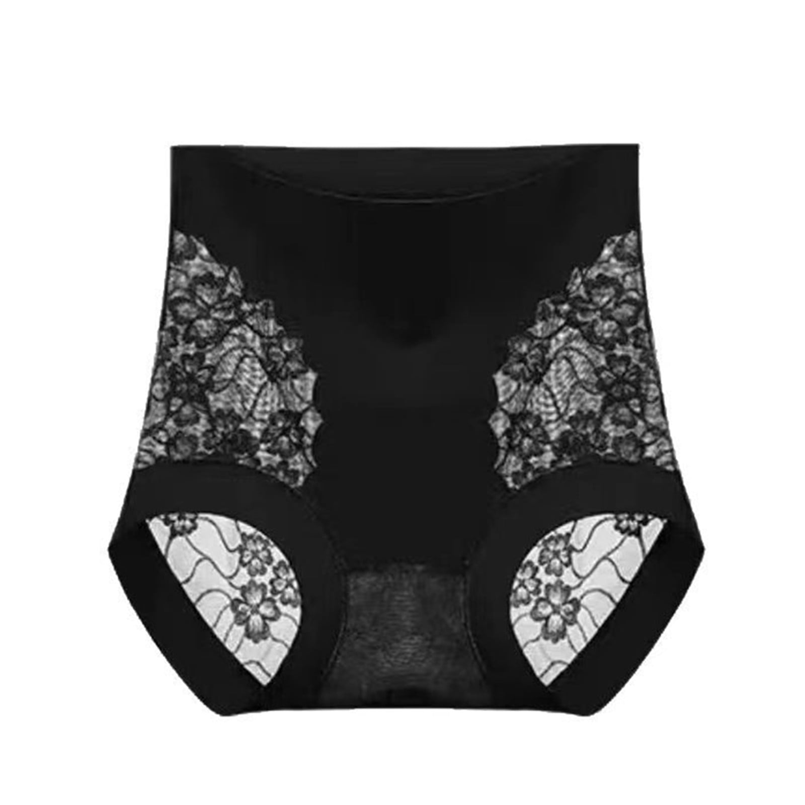 POIUYTR Women's High Waisted Hipster Lace Shapewear Briefs Light ...