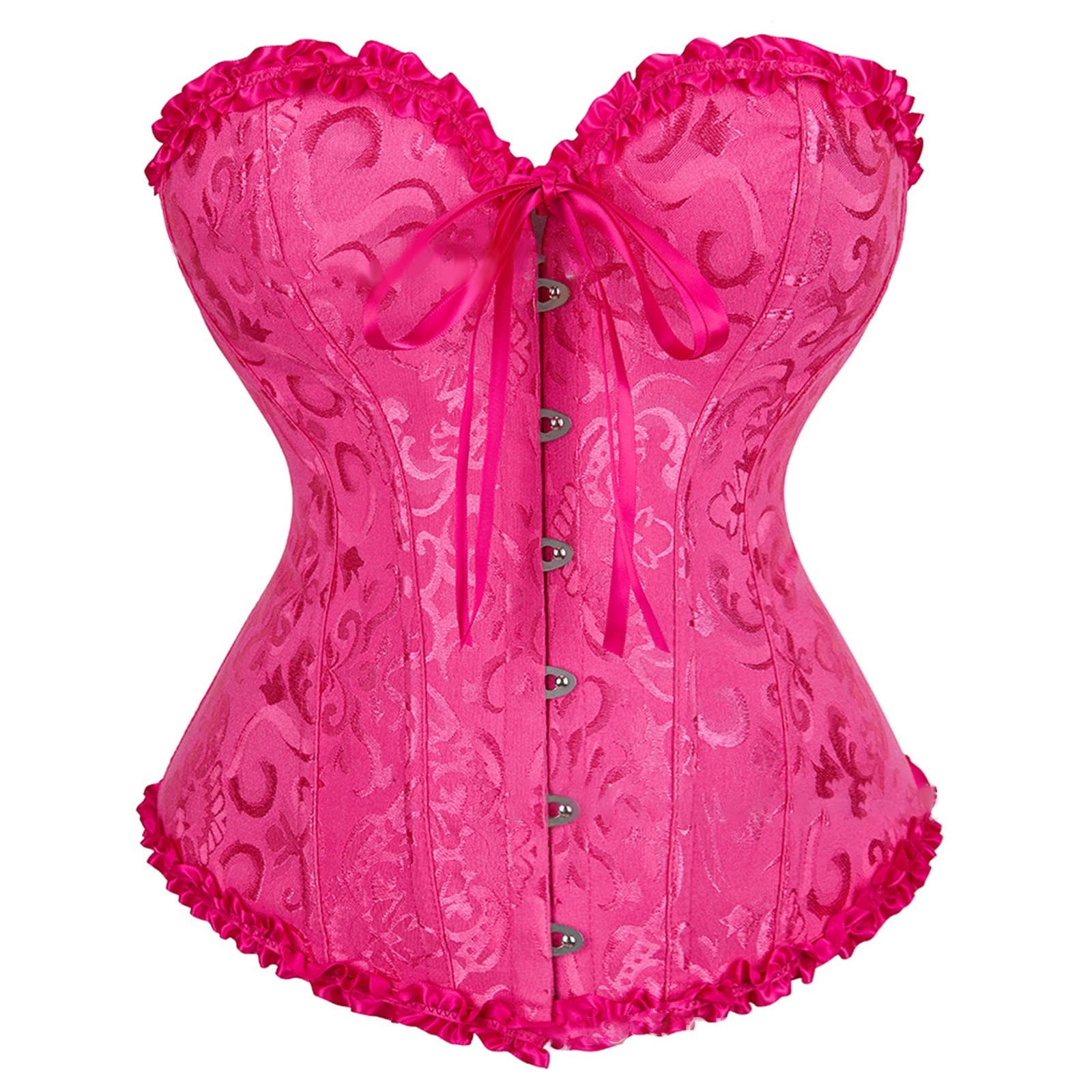 POIUYTR Corset Tops for Women, Overbust Bustier Shapewear , Lace Waist ...