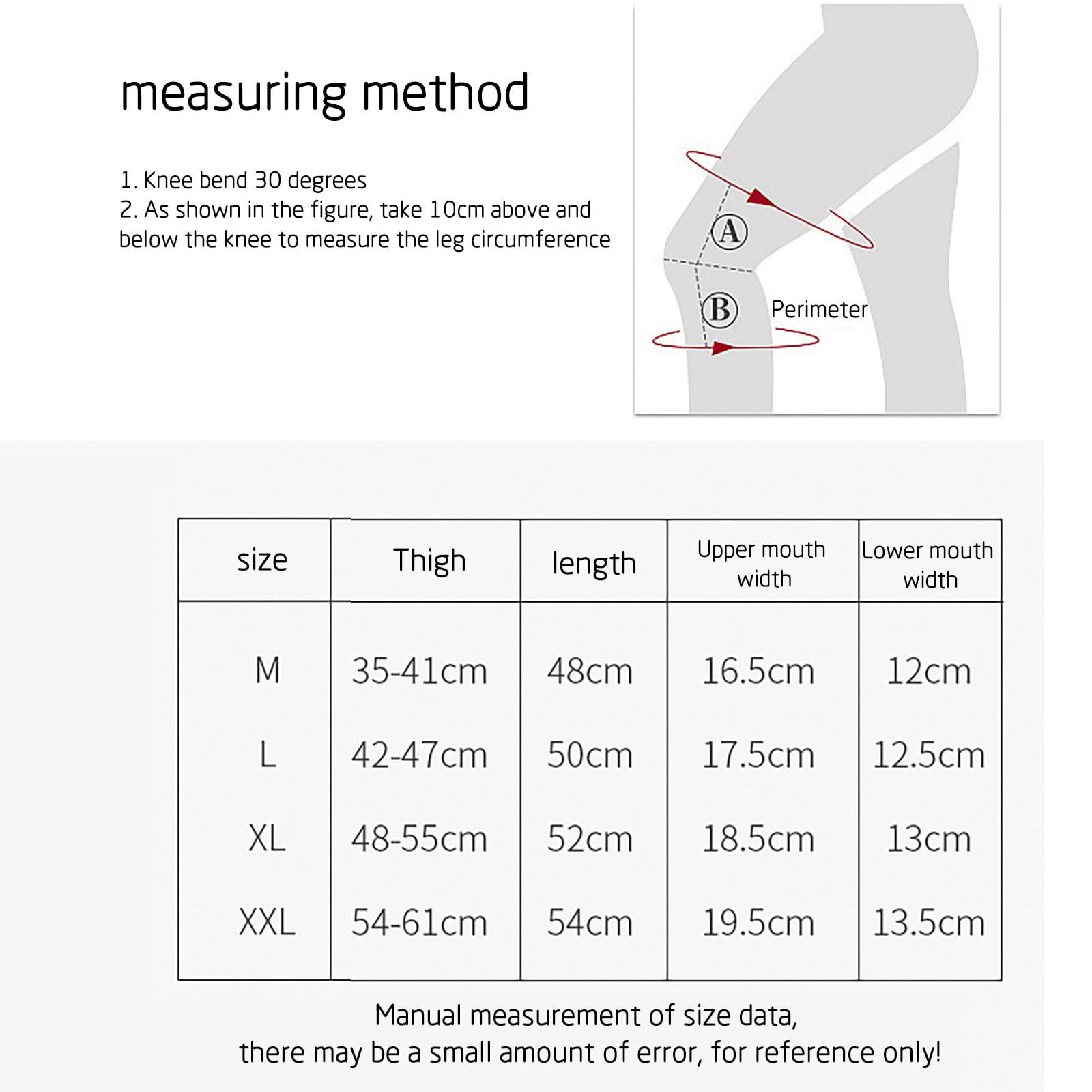 POIUYTR Full Leg Sleeves Long Compression Leg Sleeve Knee Sleeves ...