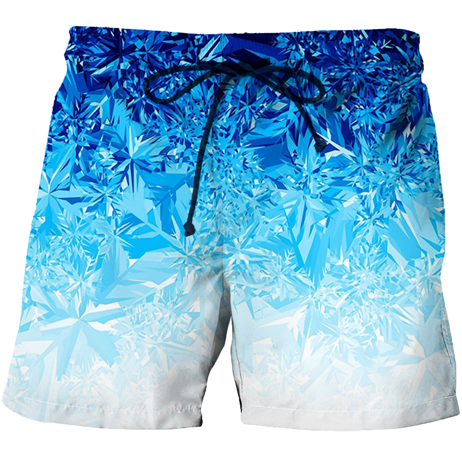 POIUYTR Men's Swim Trunks Summer Casual Beach Shorts Gradient Quick Dry ...