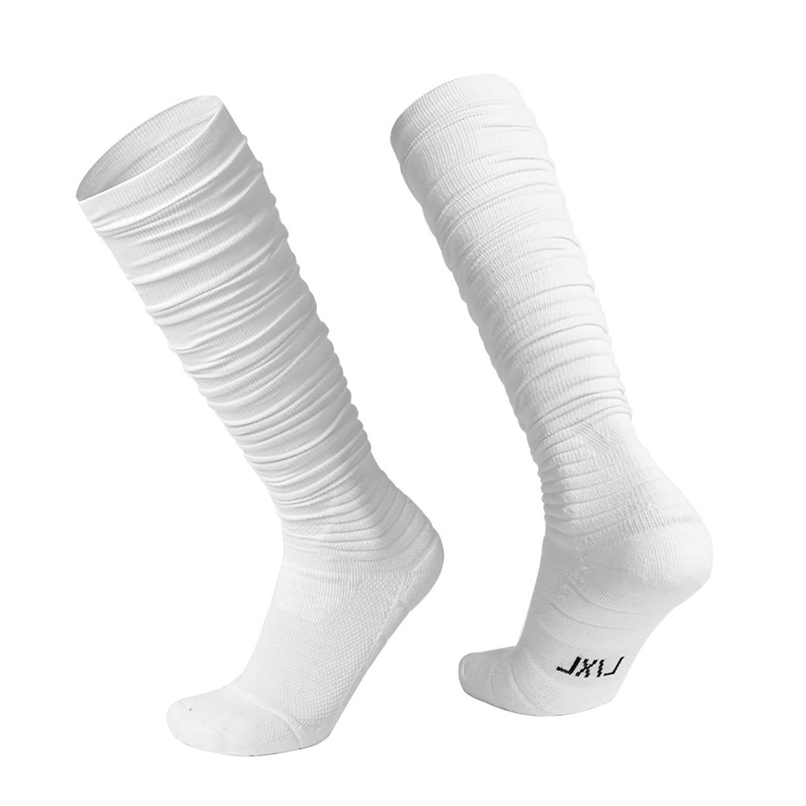 POIUYTR Scrunch Football Socks Extra Long Combed Cotton with Ankle ...