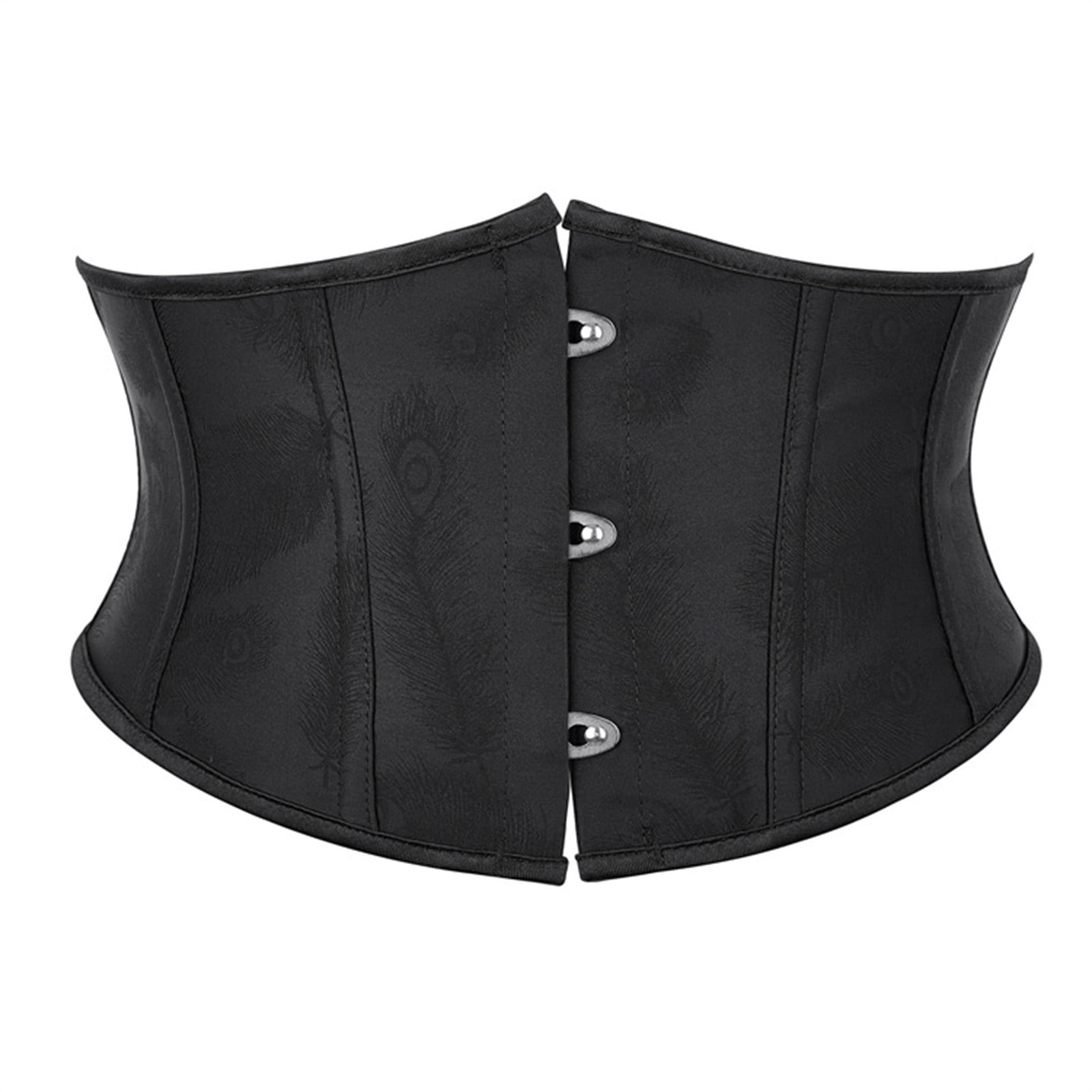 POIUYTR Women Corset Belt Waist Trainer Corset Wide Elastic Waspie Waist Belt for Daily Cosplay ...