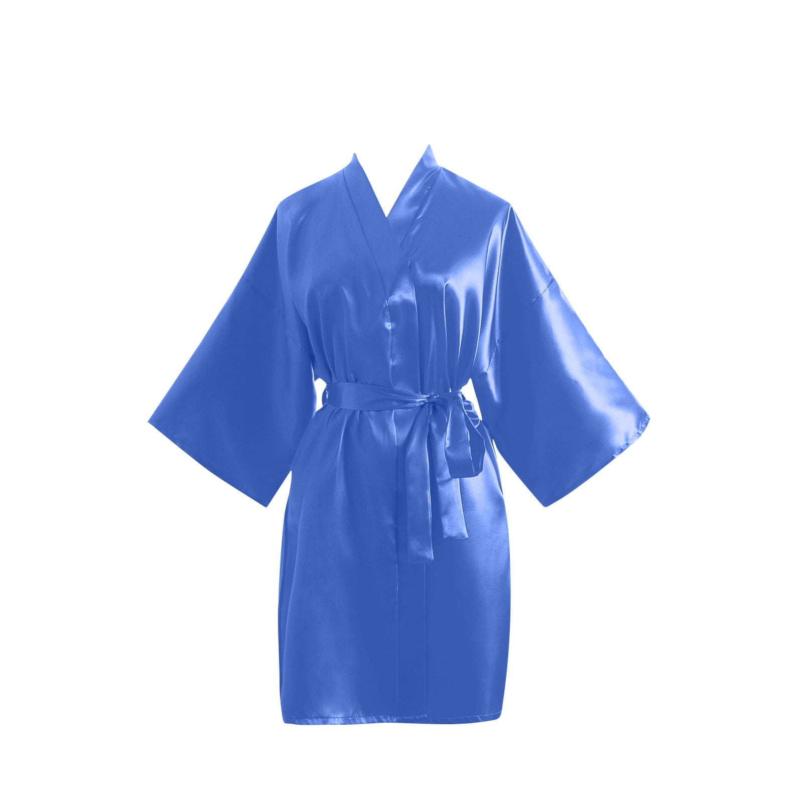 POIUYTR Women Silky Satin Short Robe Wedding Bridal Party Bride ...