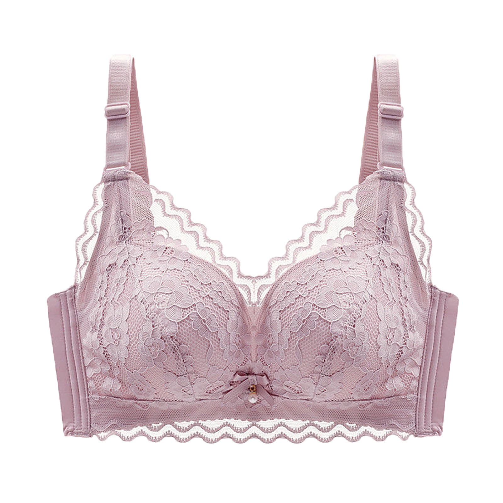 POIUYTR Women's Push Up Lace Bra Comfort Lightly Padded Support ...